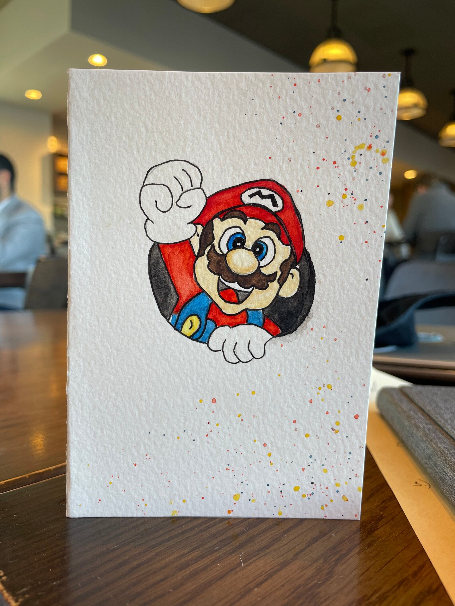 Happy Birthday / Greetings Card/ Thank You Card / Mario/ Uniquely Drawn ...