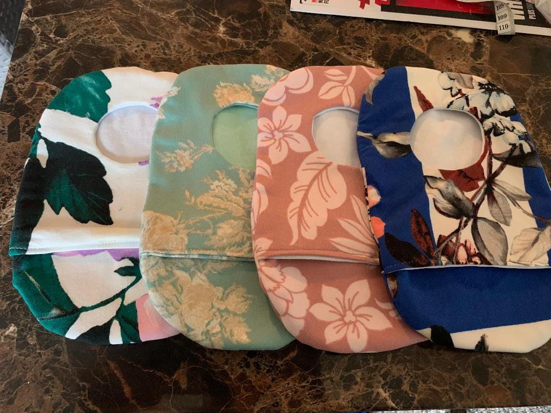 Ostomy Pouch Covers, Beautiful Knit Florals. 2 1/2" Opening Measure ...
