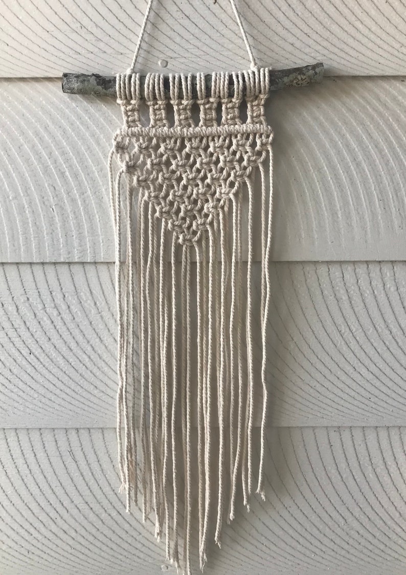 Small Macrame Wall Hanging Simple Macrame Hanging - Etsy