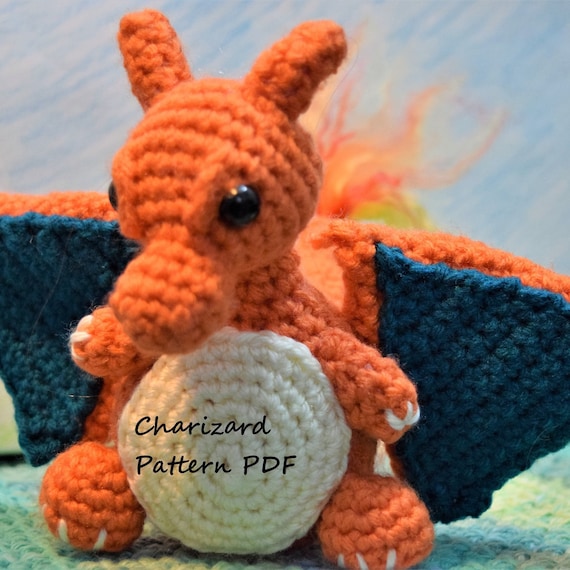 Kits & How To Craft Supplies & Tools Amigurumi Charizard Crochet ...