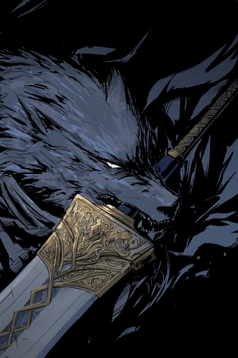 Blaidd Art Print/ Poster - Etsy