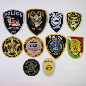 Railroad Police Patches Amtrak Csx Conrail Bnsf Norfolk - Etsy