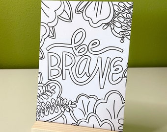Coloring Card 4x6 - Etsy