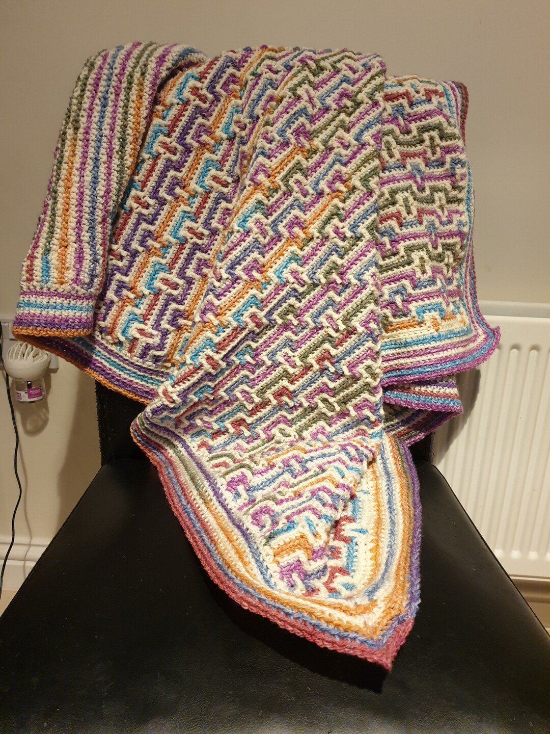 Mosaic Crochet Baby Blanket Pattern – PDF Crochet Pattern, Overlay ...