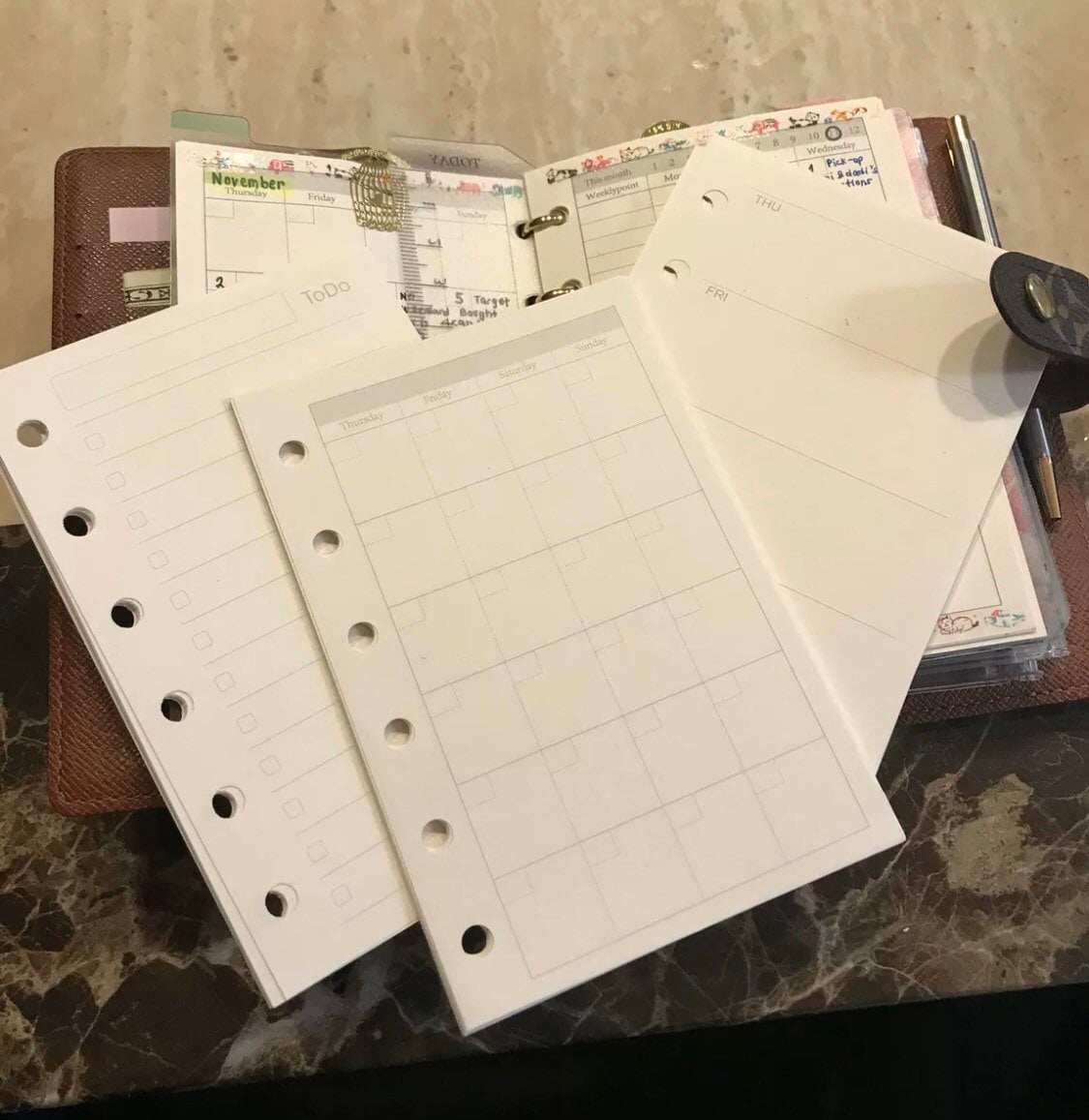 LV Pm-inserts-monthly-weekly-todo-fits Louis Vuitton PM #001 - Etsy