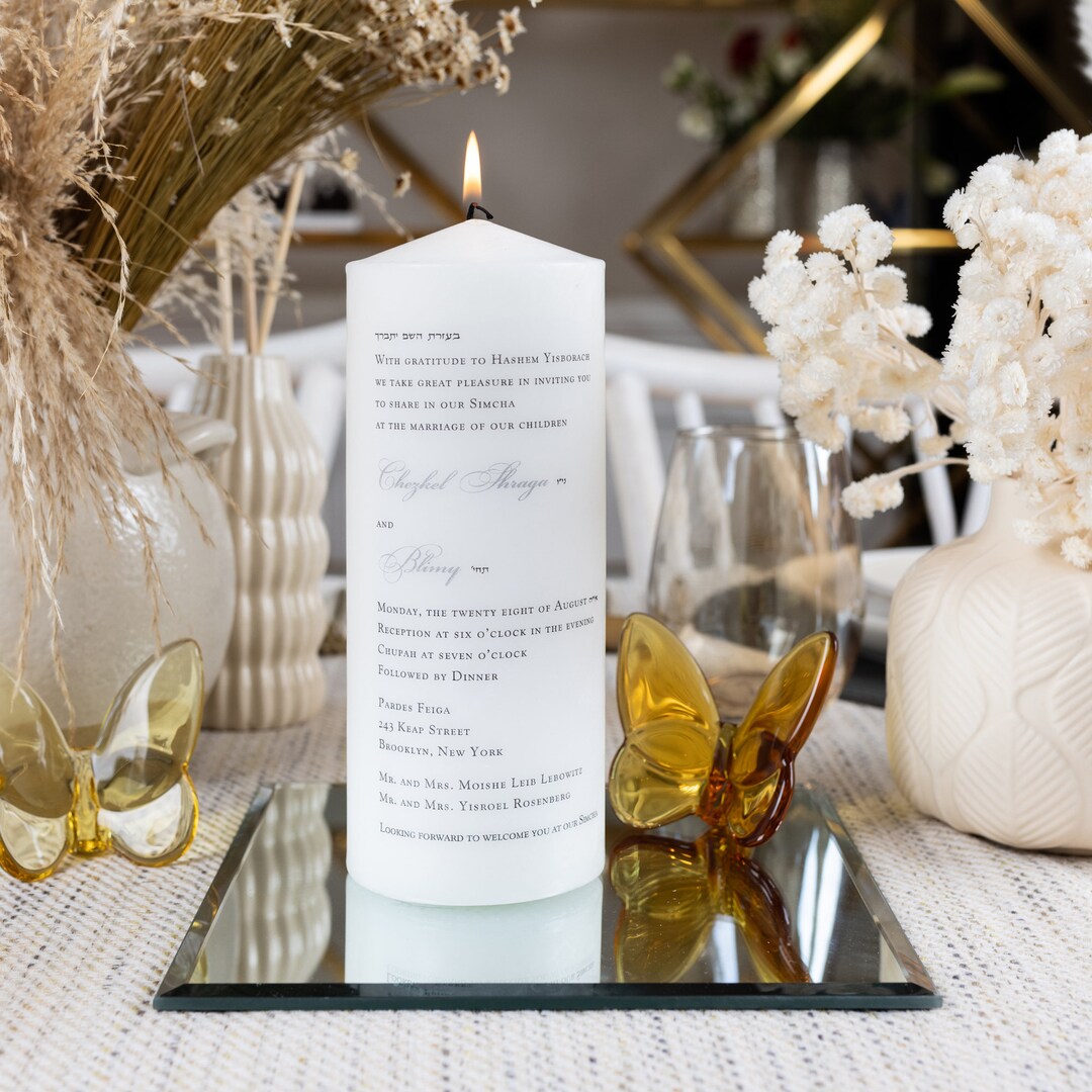 Custom Printed Candles for All Occasions, Invitation, Sentimental ...