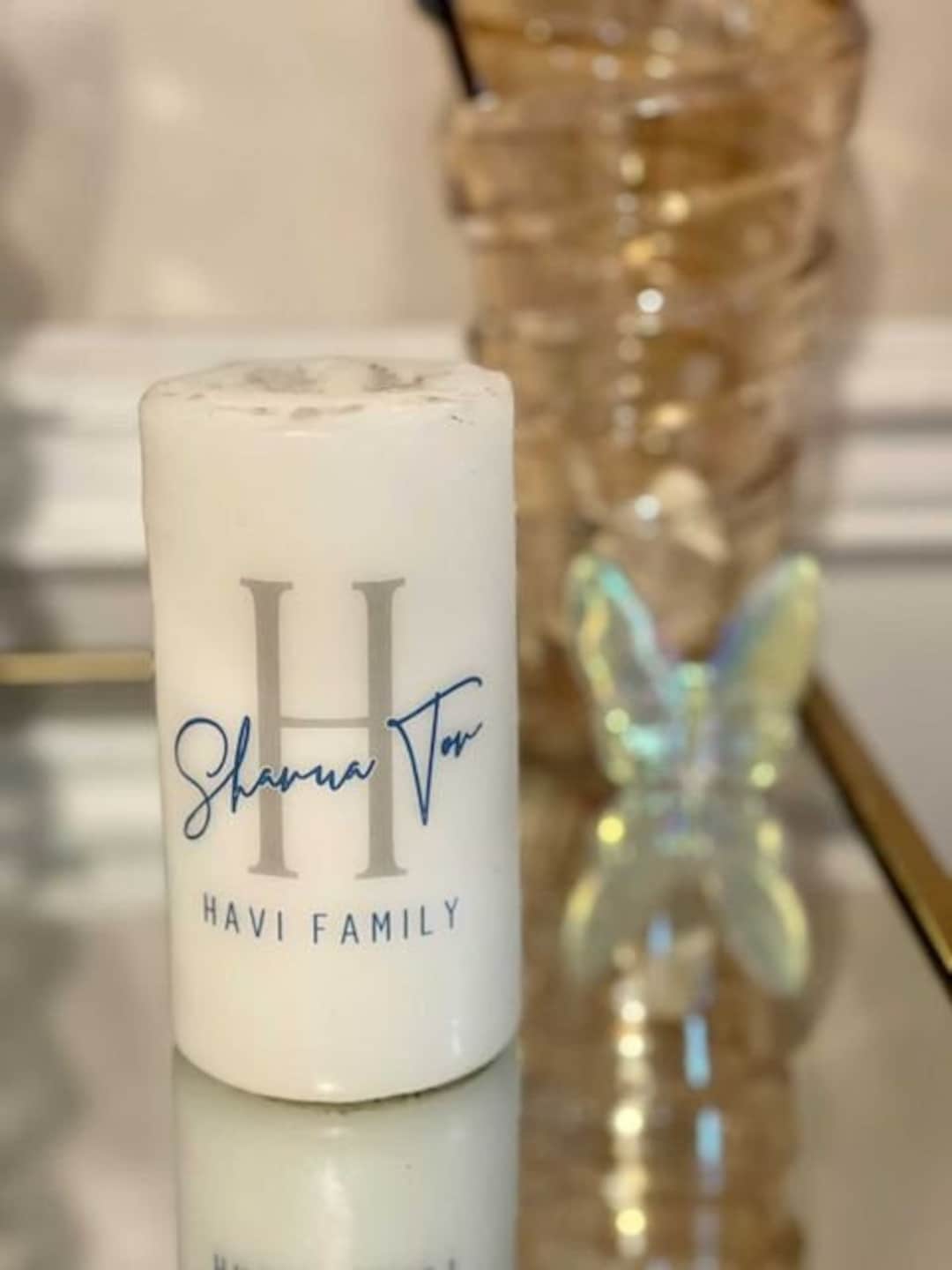 6" Havdallah Candle, Jewish Gift, Ritual, Religious, Shabbat, Shabbos ...