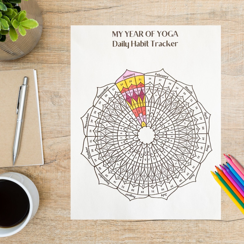 Embroidery Habit Tracker - Etsy