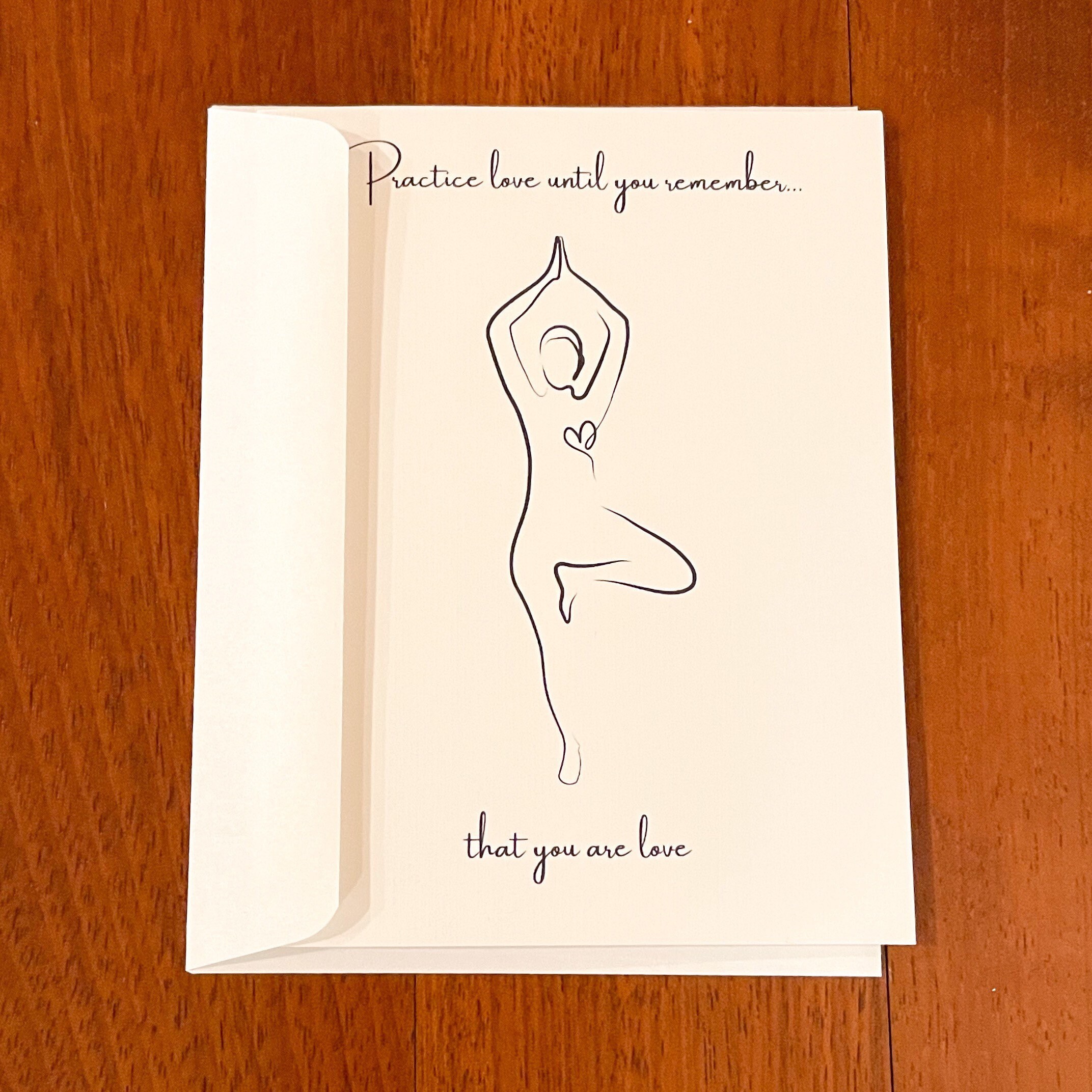 Yoga Cards, Yoga Quotes, Yoga Teacher Gift, Yoga Gift for Mom, Self ...