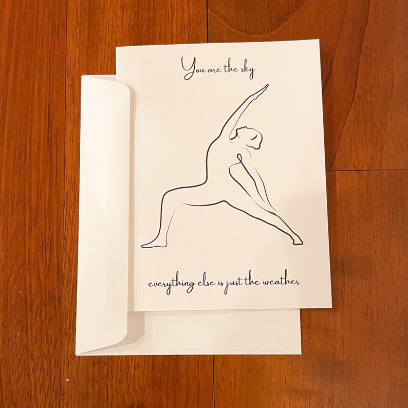 Yoga Cards, Yoga Quotes, Yoga Teacher Gift, Yoga Gift for Mom, Self ...