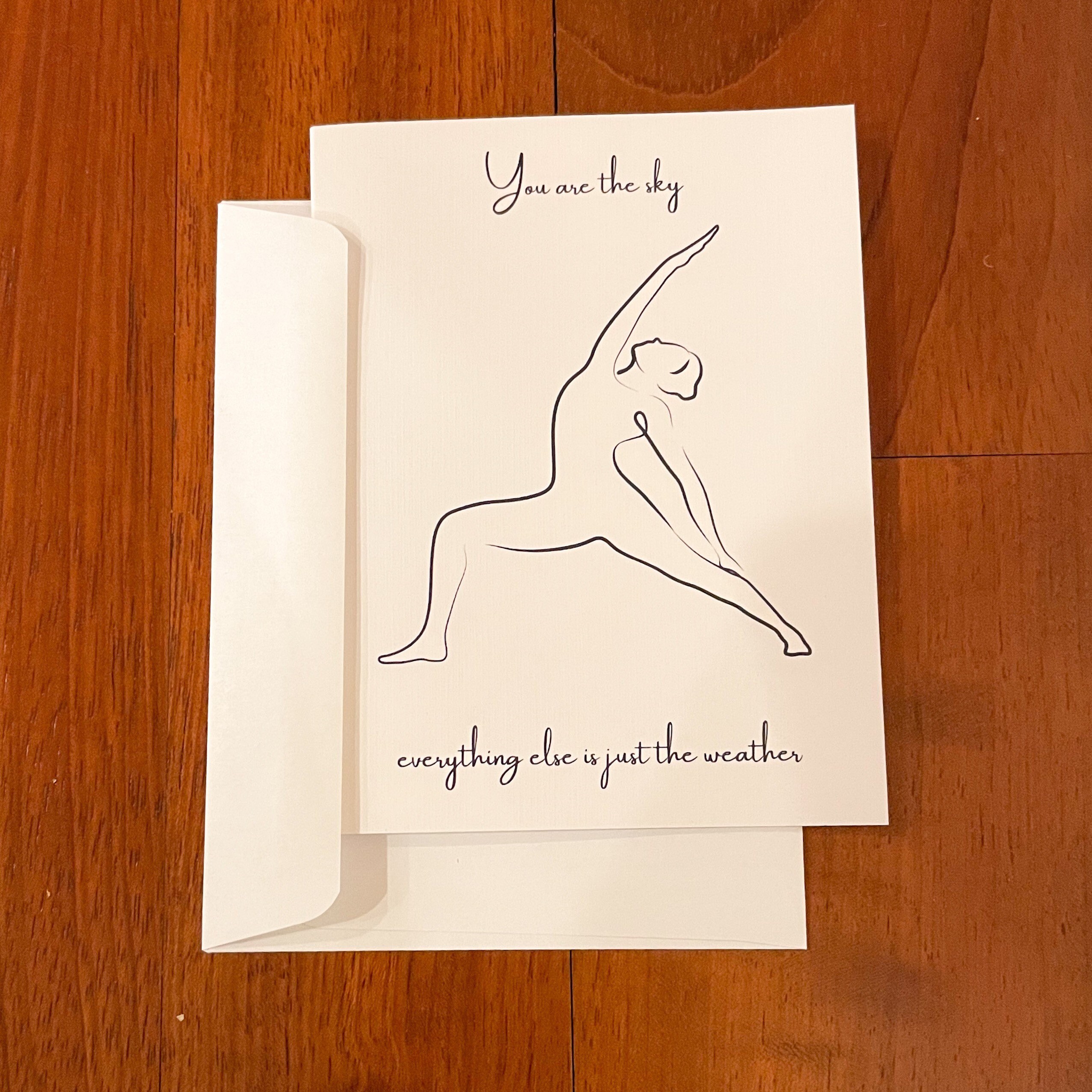 Yoga Cards, Yoga Quotes, Yoga Teacher Gift, Yoga Gift for Mom, Self ...