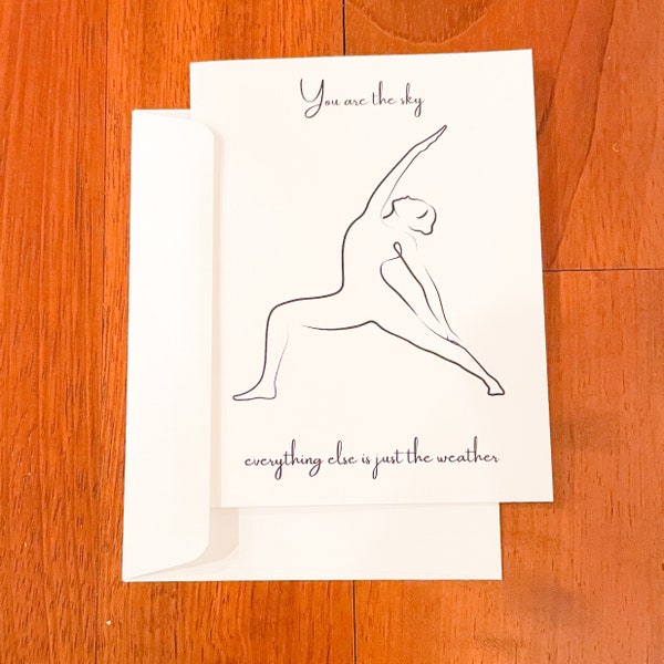 Yoga Greeting Cards - Etsy