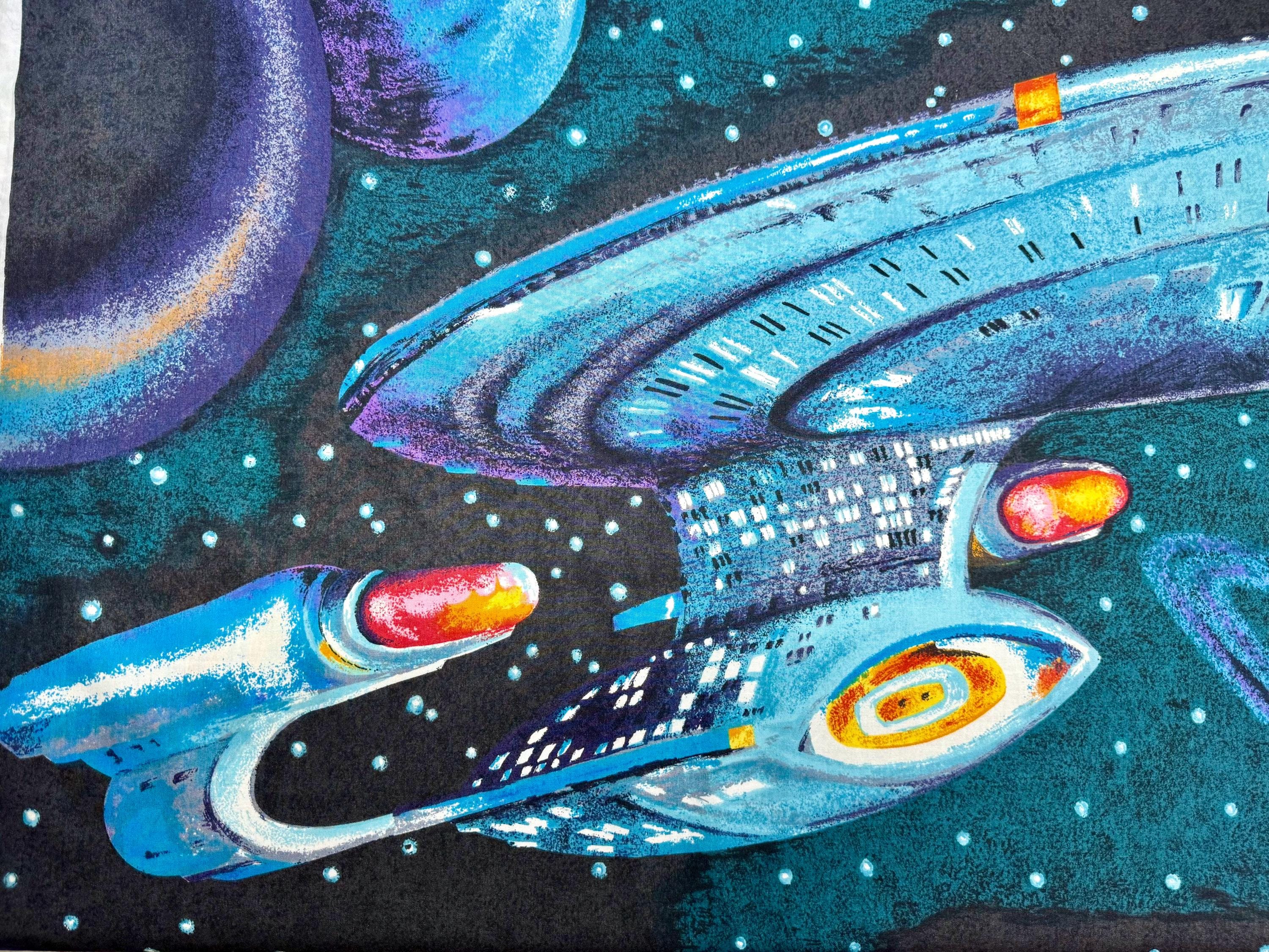 Star Trek 1995 TNG Enterprise Panel | 45 X 27 | Vintage Next Generation ...