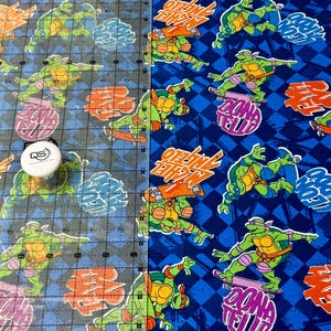 Teenage Mutant Ninja Turtles Cotton Fabric | Skatin Turtle Toss | 2014 ...