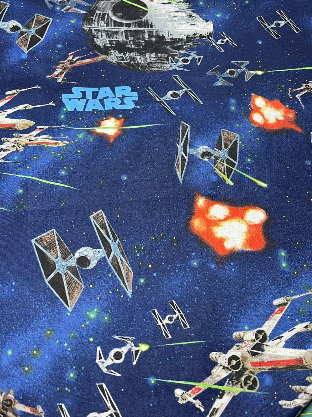 Star Wars Death Star X-wing Fabric | Camelot 73100027 2012 Cotton - Etsy