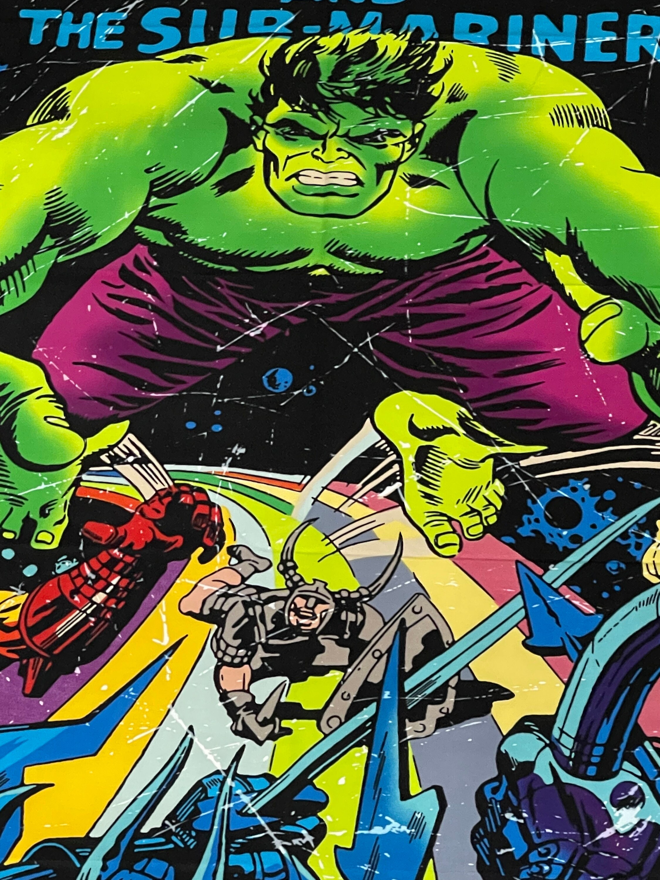 Incredible Hulk 35X44 Cotton Quilt Panel Marvel Comics - Etsy