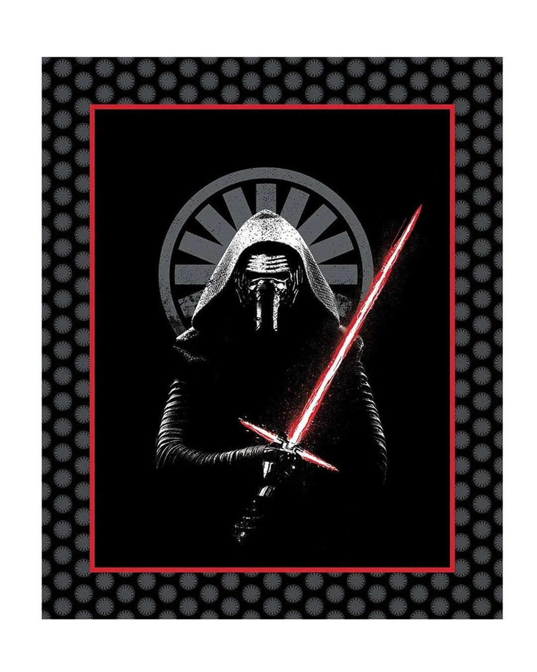 Star Wars Force Awakens Sith Panel | Kylo Ren Dark Side Cotton - Etsy