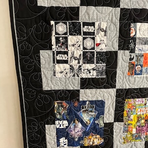 Star Wars Epic Quilt Featuring 30 Star Wars Cotton Fabrics Hand Made ...