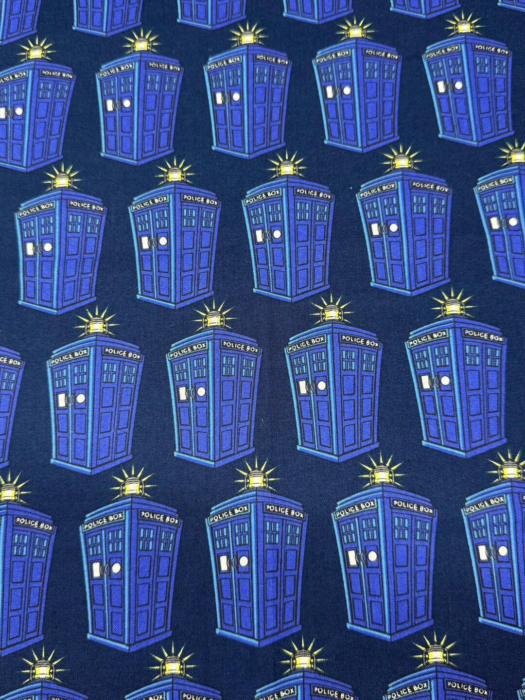 Doctor Who TARDIS Fabric | BBC Licensed Cotton Quilt, 2012 - Etsy