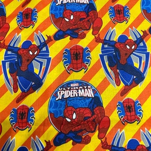 Spiderman Ultimate Spiderman Marvel Licensed Cotton Fabric Style ...