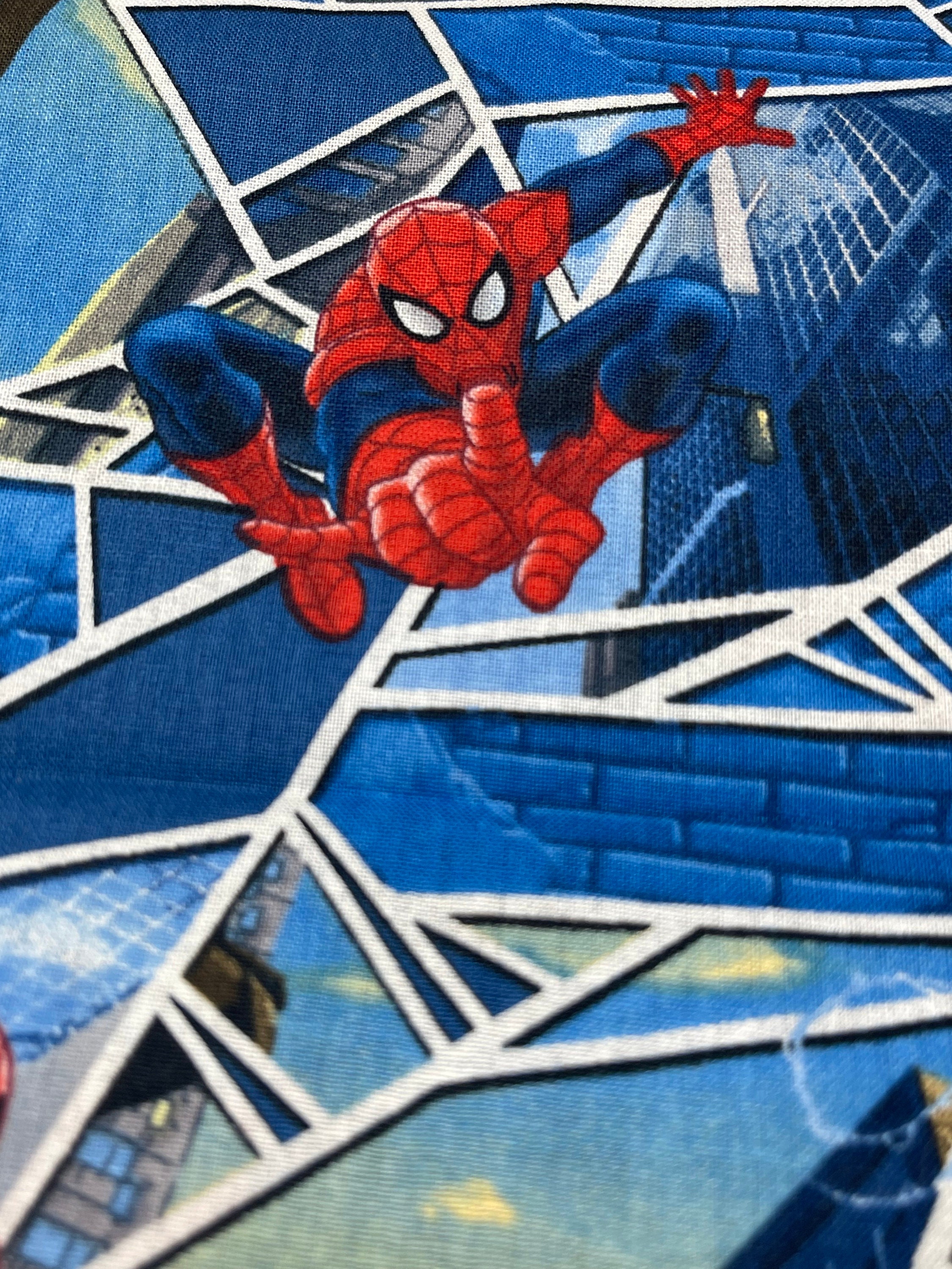 Spider Man Marvel Cotton Fabric - Etsy
