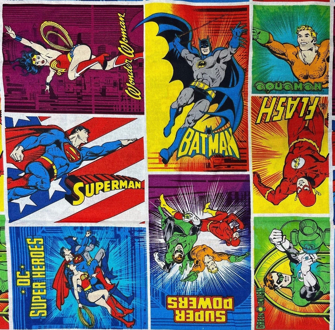 DC Comics Super Powers Fabric – Camelot Style 23400302 – Batman ...