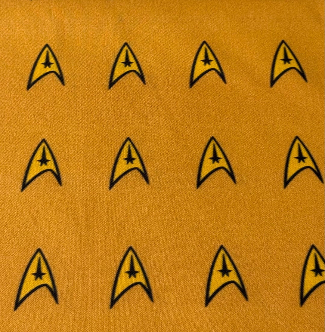 Star Trek Delta Insignia Icon Symbol Cotton Fabric Gold - Etsy