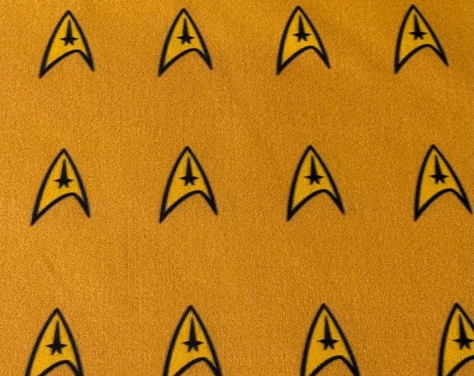 Star Trek Delta Insignia Icon Symbol Cotton Fabric Gold - Etsy