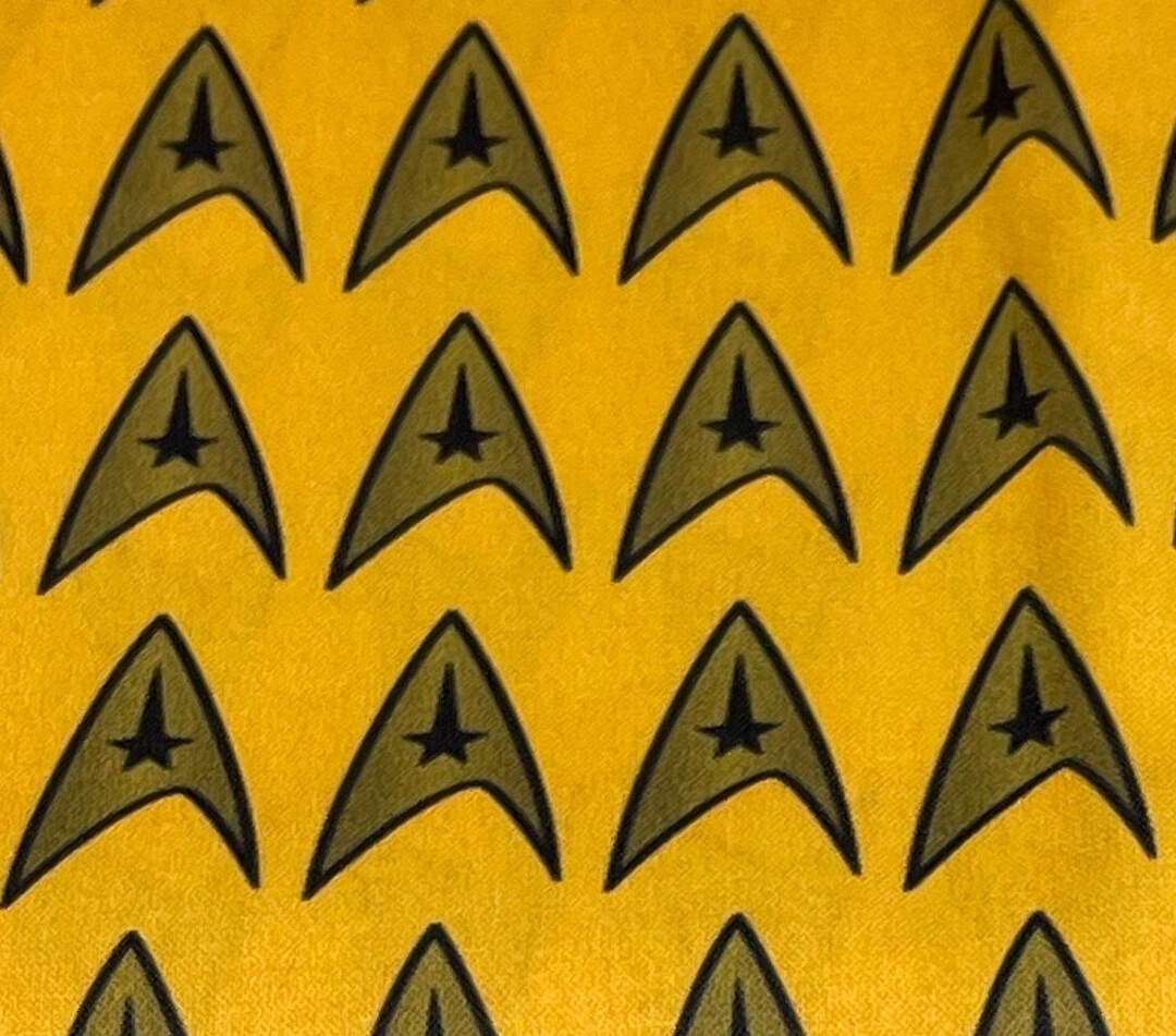 Star Trek Delta Insignia Icon Symbol Cotton Fabric Gold - Etsy