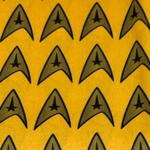 Star Trek Delta Insignia Icon Symbol Cotton Fabric Gold - Etsy