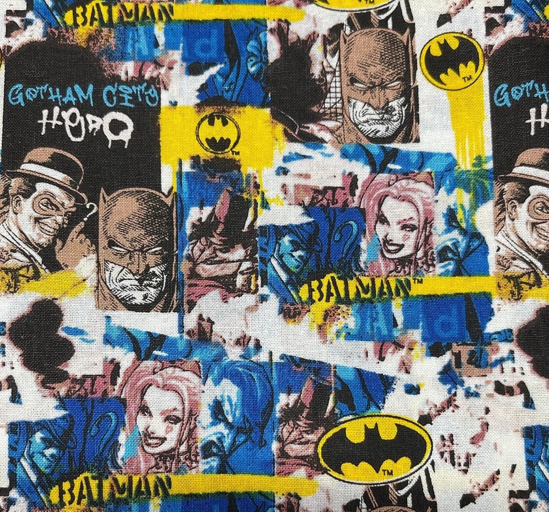 Batman DC Comics Licensed Quality Cotton Fabric the Batman Movie DC ...