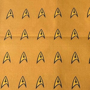 Star Trek Delta Insignia Icon Symbol Cotton Fabric Gold - Etsy
