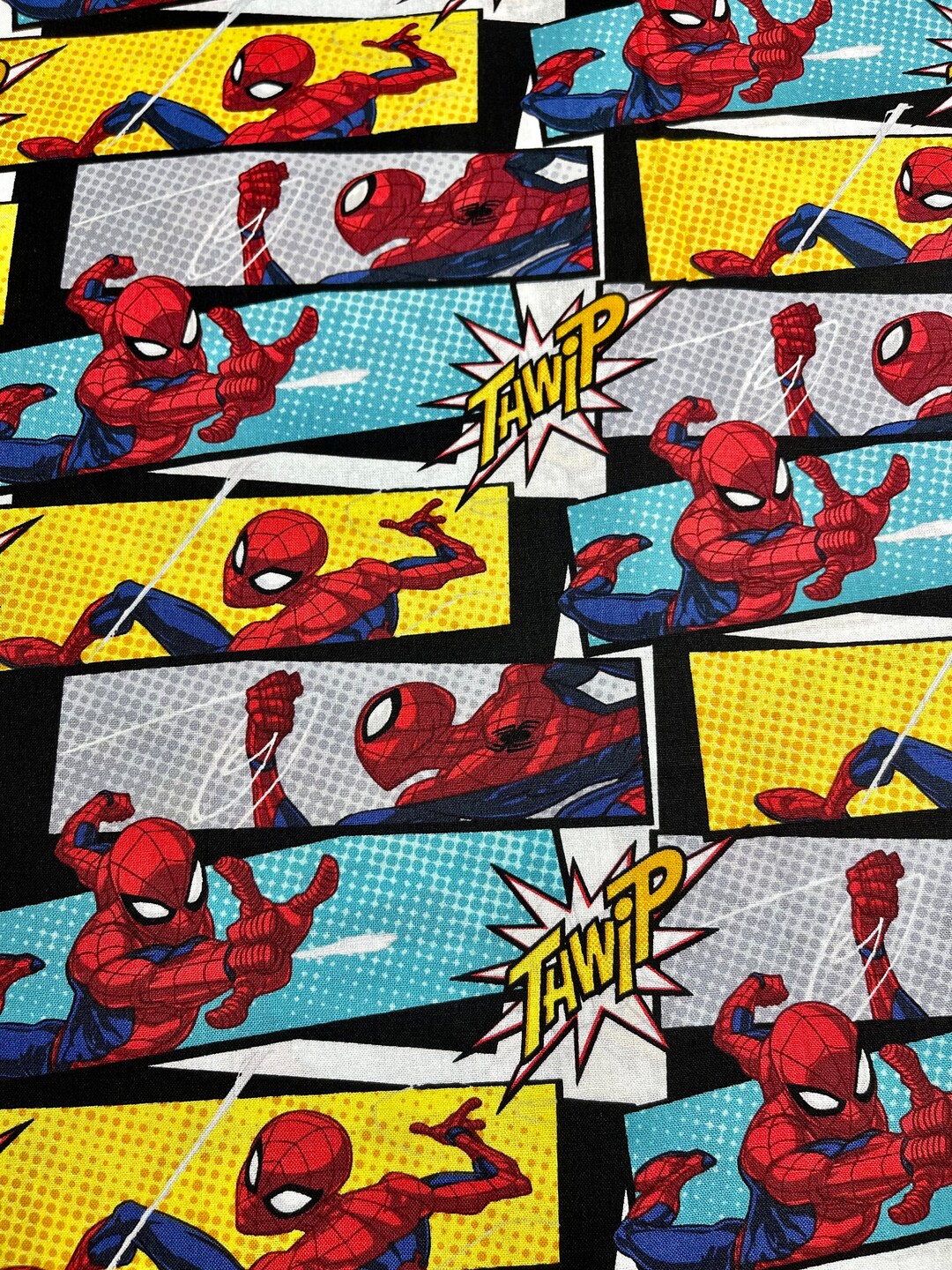 Spiderman Stack Fabric | Marvel Springs Creative 67456 | Rare OOP ...