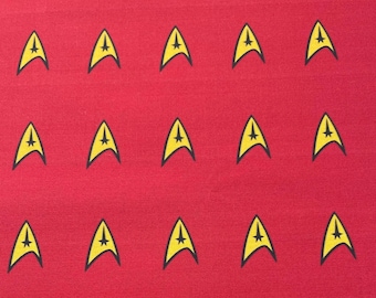 Star Trek Delta Insignia Icon Symbol Cotton Fabric Red - Etsy