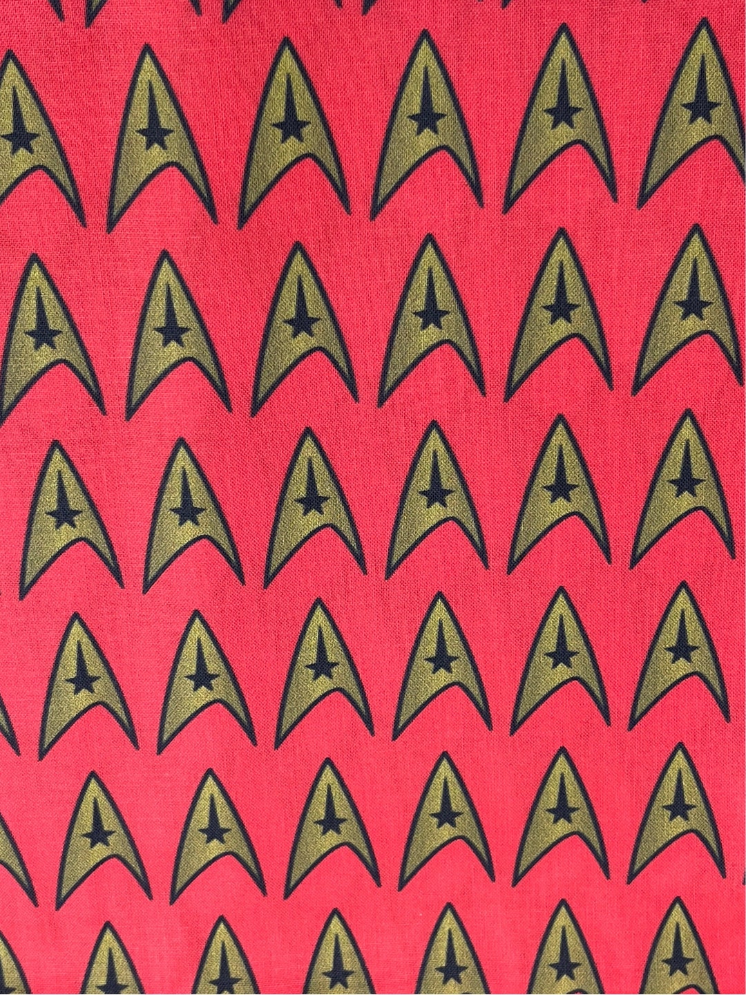 Star Trek Delta Insignia Icon Symbol Cotton Fabric Red - Etsy