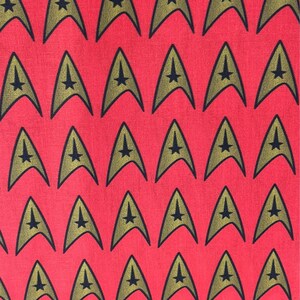 Star Trek Delta Insignia Icon Symbol Cotton Fabric Red - Etsy