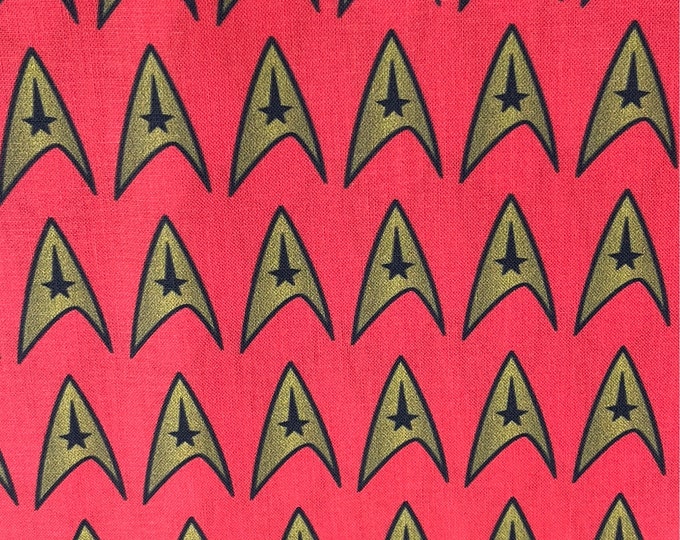 Star Trek Delta Insignia Icon Symbol Cotton Fabric Red - Etsy