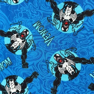 Marvel Venom Superhero Licensed Cotton Fabric Blue Circles by Marvel - Etsy