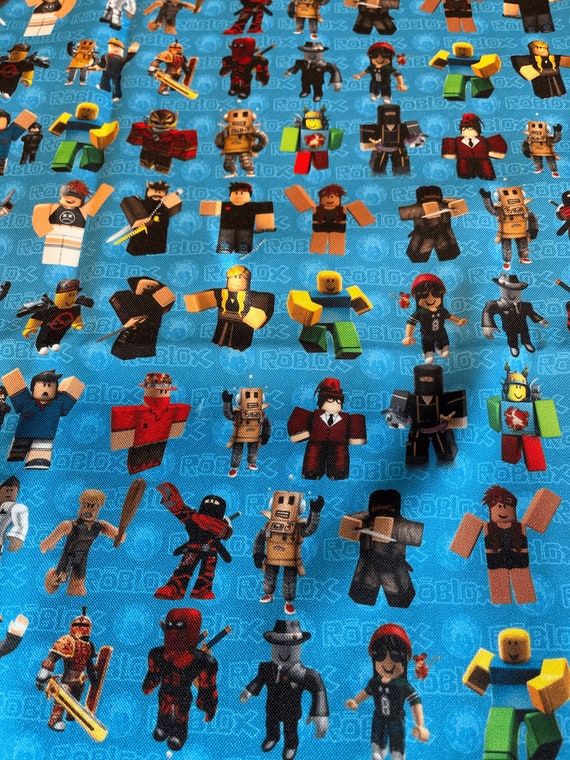 Roblox Character Polyester Blend Material 36 X 29 | Etsy