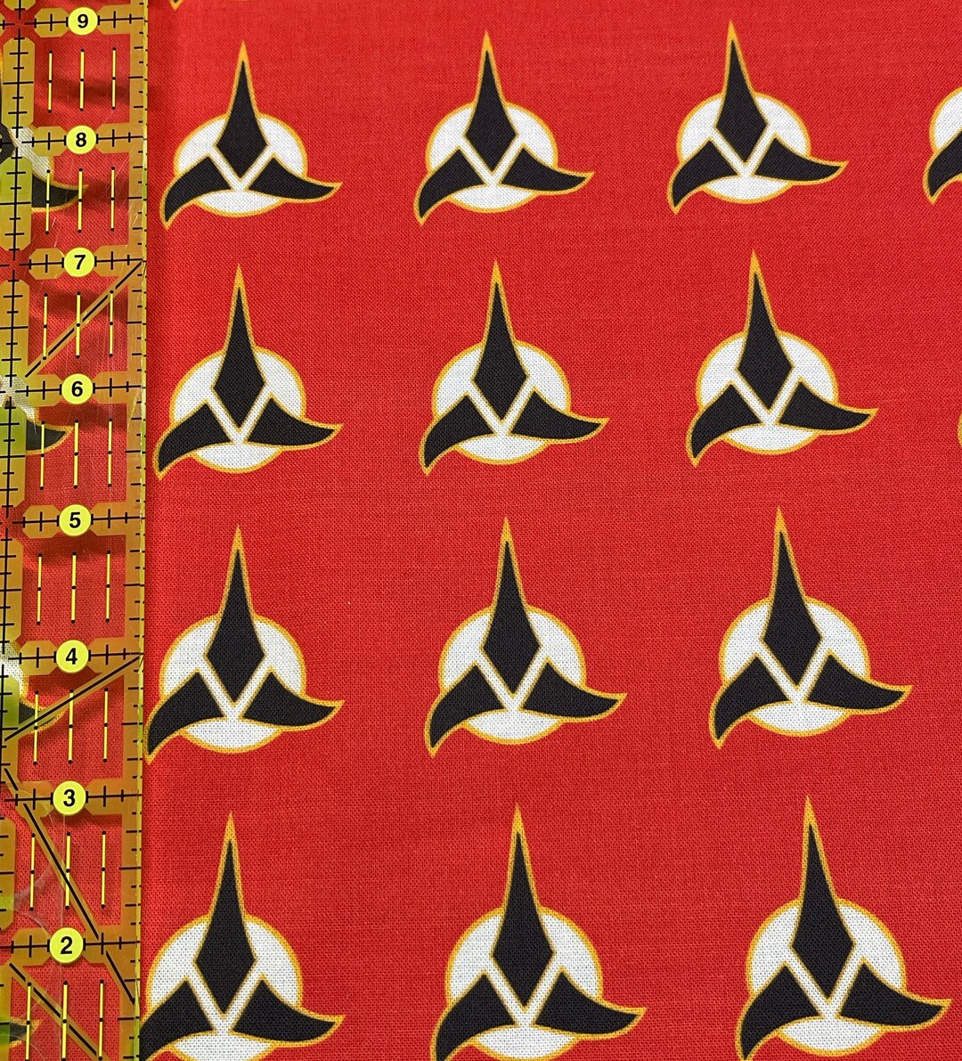 Star Trek Klingon Insignia Icon Symbol Cotton Fabric Red - Etsy