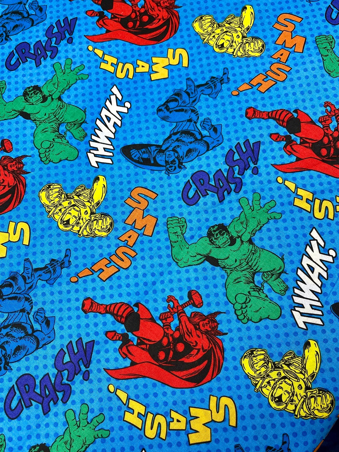 Marvel Superhero Characters Fabric | CP52491 | Character Toss Comic ...