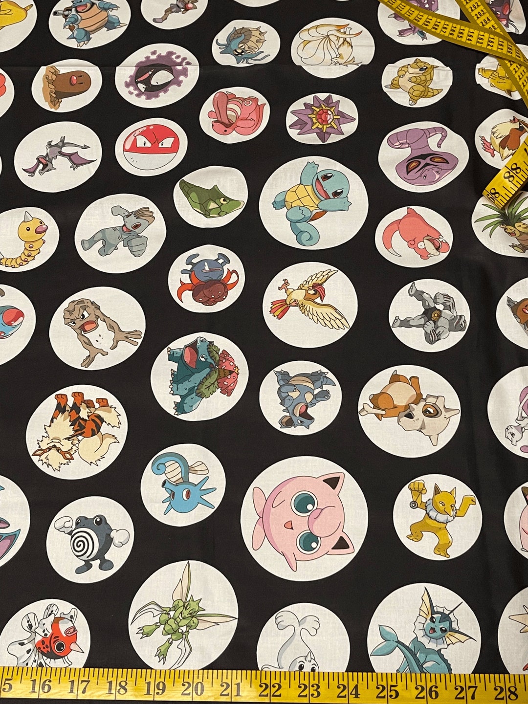 Pokemon Licensed Nintendo Cotton Fabric Digital Character Packed - Etsy