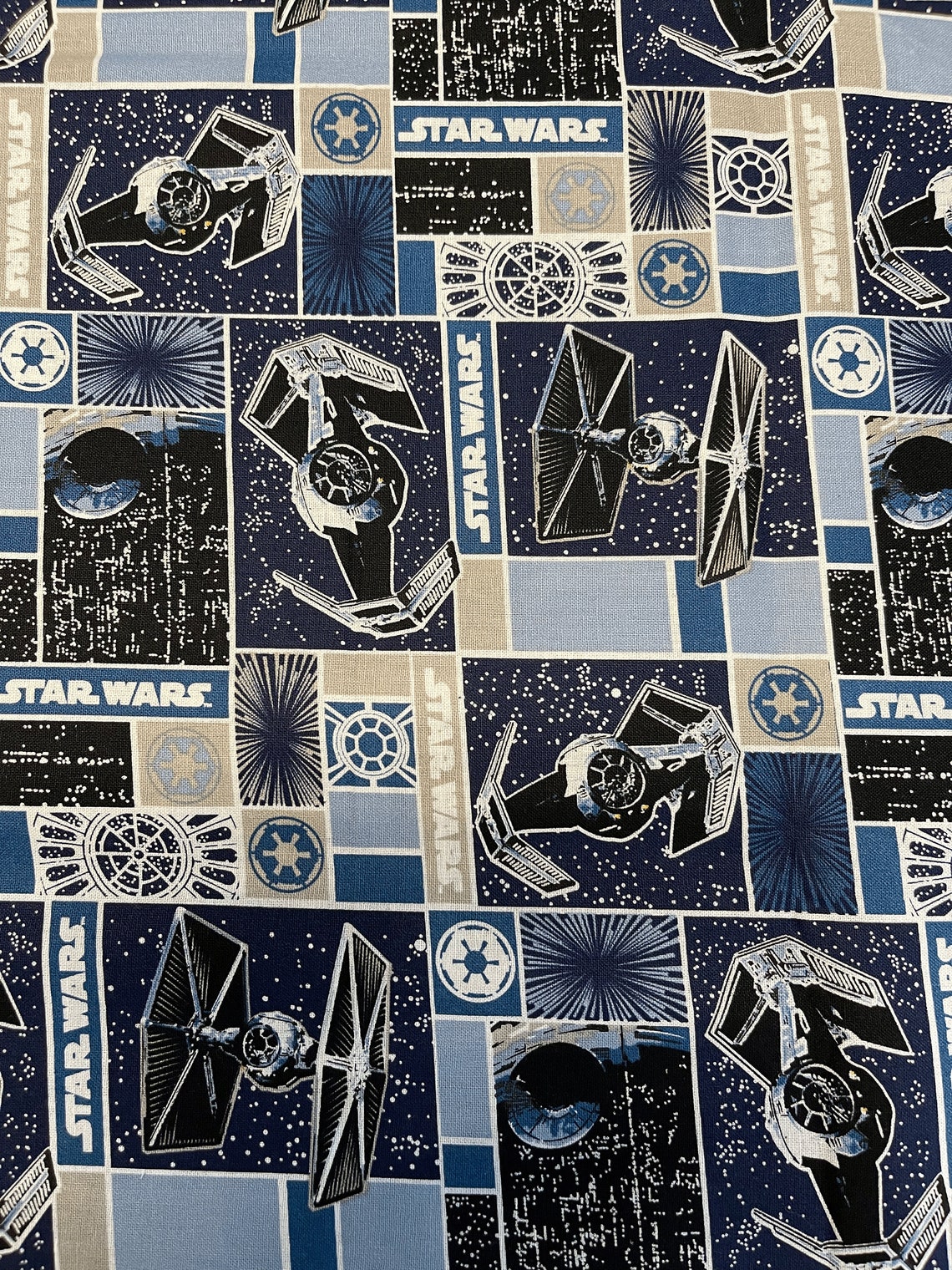 Star Wars TIE Fighter Death Star Cotton | Camelot 678361096538 - Etsy