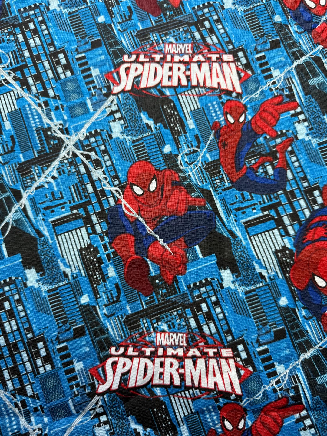 Ultimate Spiderman Fabric Marvel Superhero Comic 2013 Quilting Quality ...