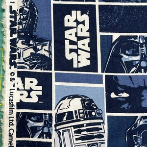 Star Wars Darth Vader Fabric 100% Cotton Obiwan Han Solo R2D2 C3PO Yoda Camelot Fabrics Style ...