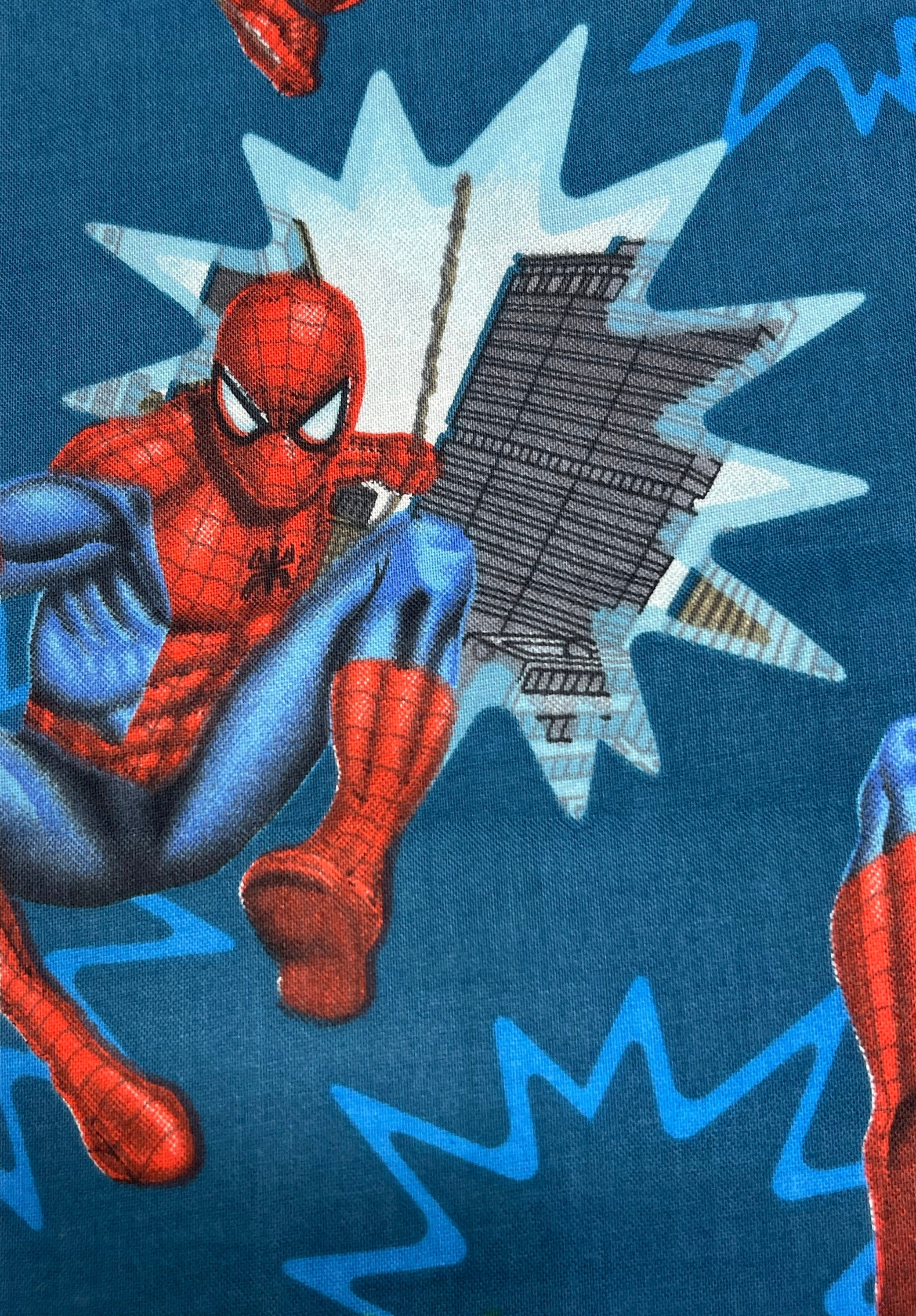Spiderman Blue Burst Fabric | Marvel Cotton CP33394 | 2010 Photo Toss ...