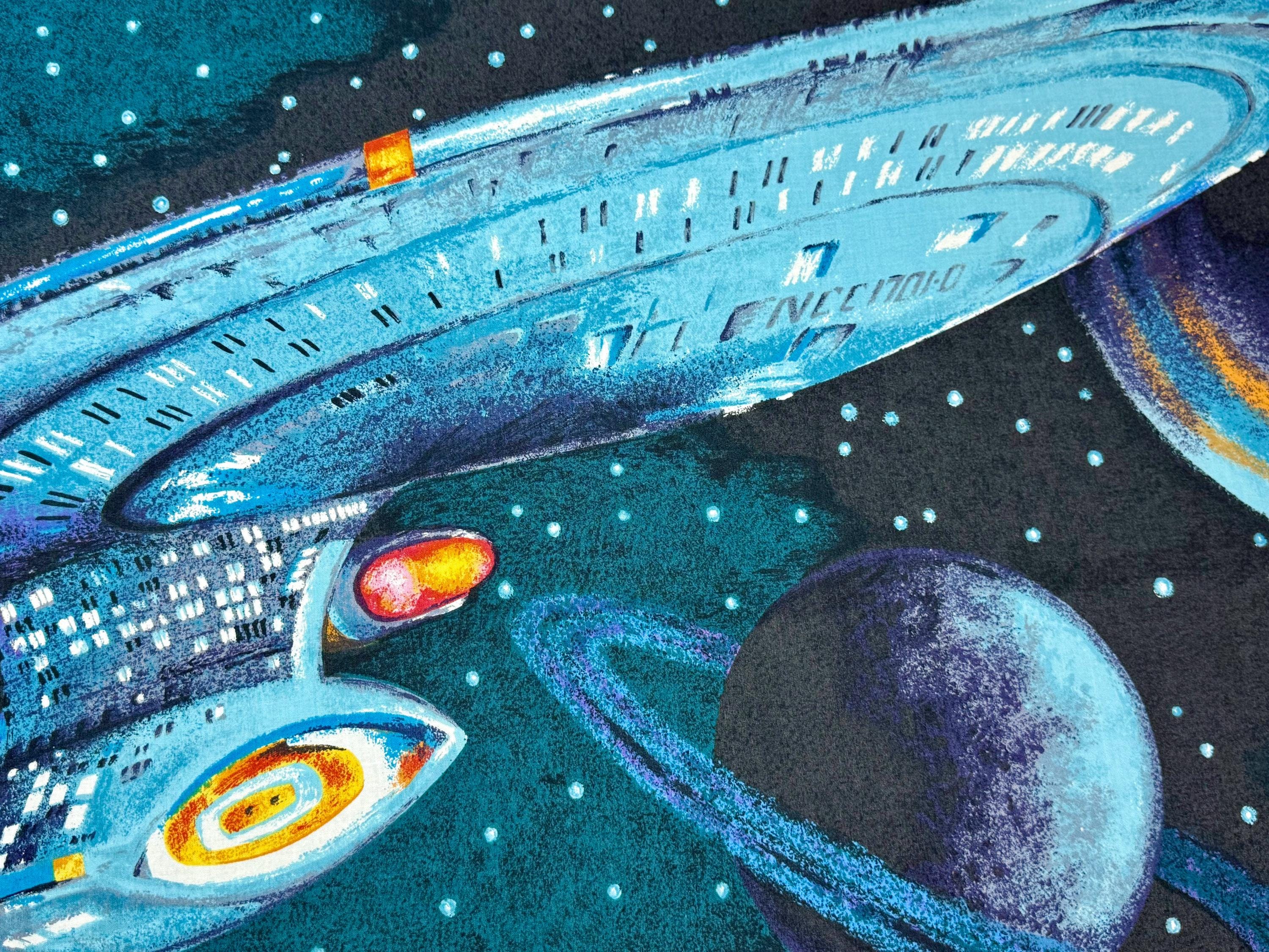 Star Trek 1995 TNG Enterprise Panel | 45 X 27 | Vintage Next Generation ...