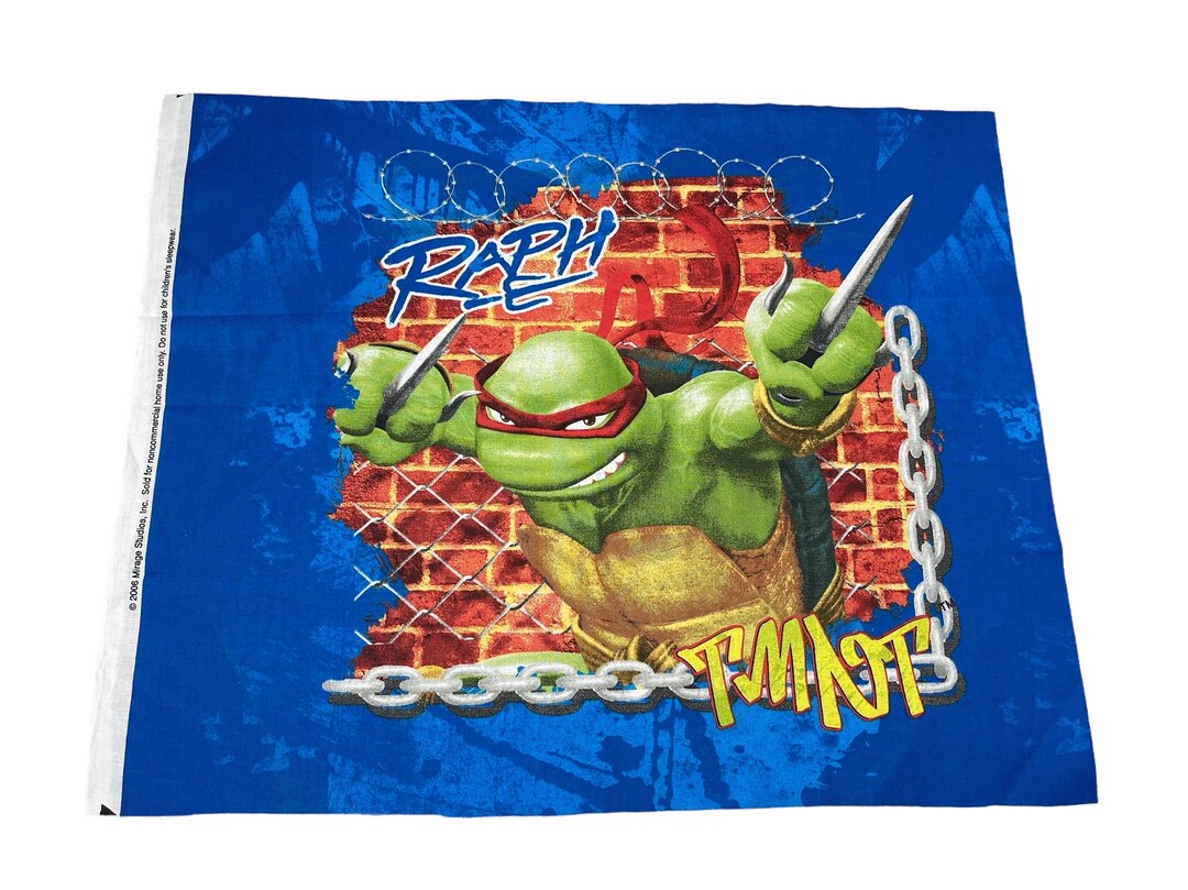 Teenage Mutant Ninja Turtles Panel Baumwollstoff 21x 17 2006 TMNT ...