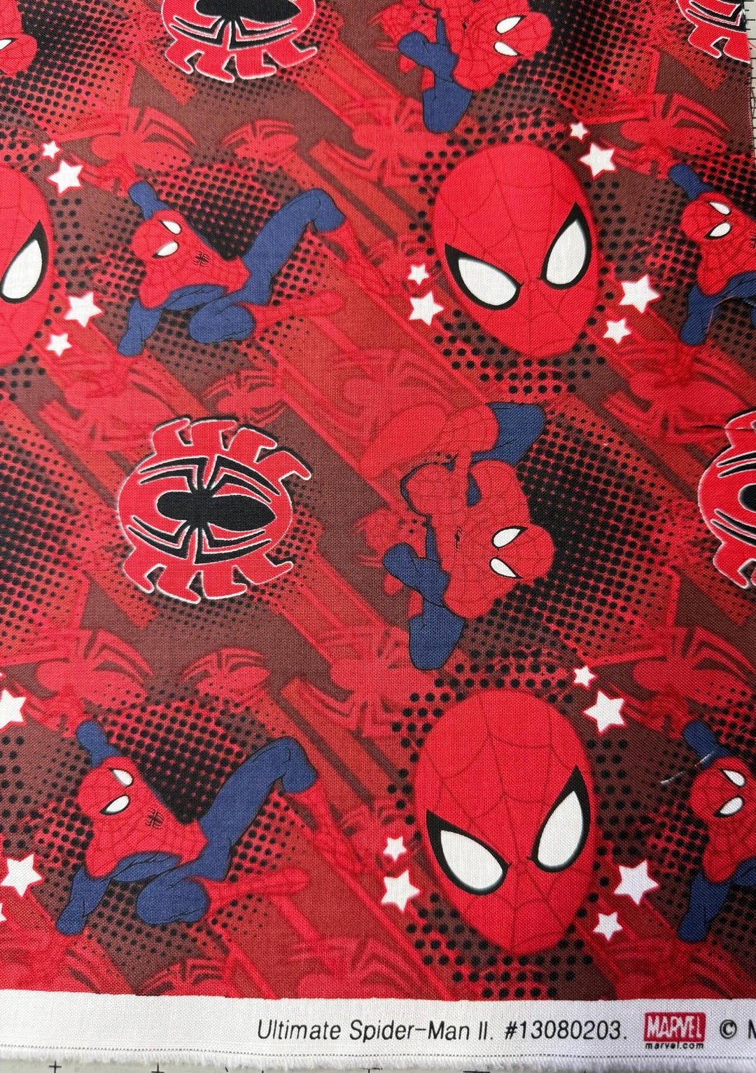 Spiderman Cotton Fabric Spiderman Marvel Cotton Fabric Ultimate ...