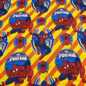 Spiderman Ultimate Spiderman Marvel Licensed Cotton Fabric Style ...